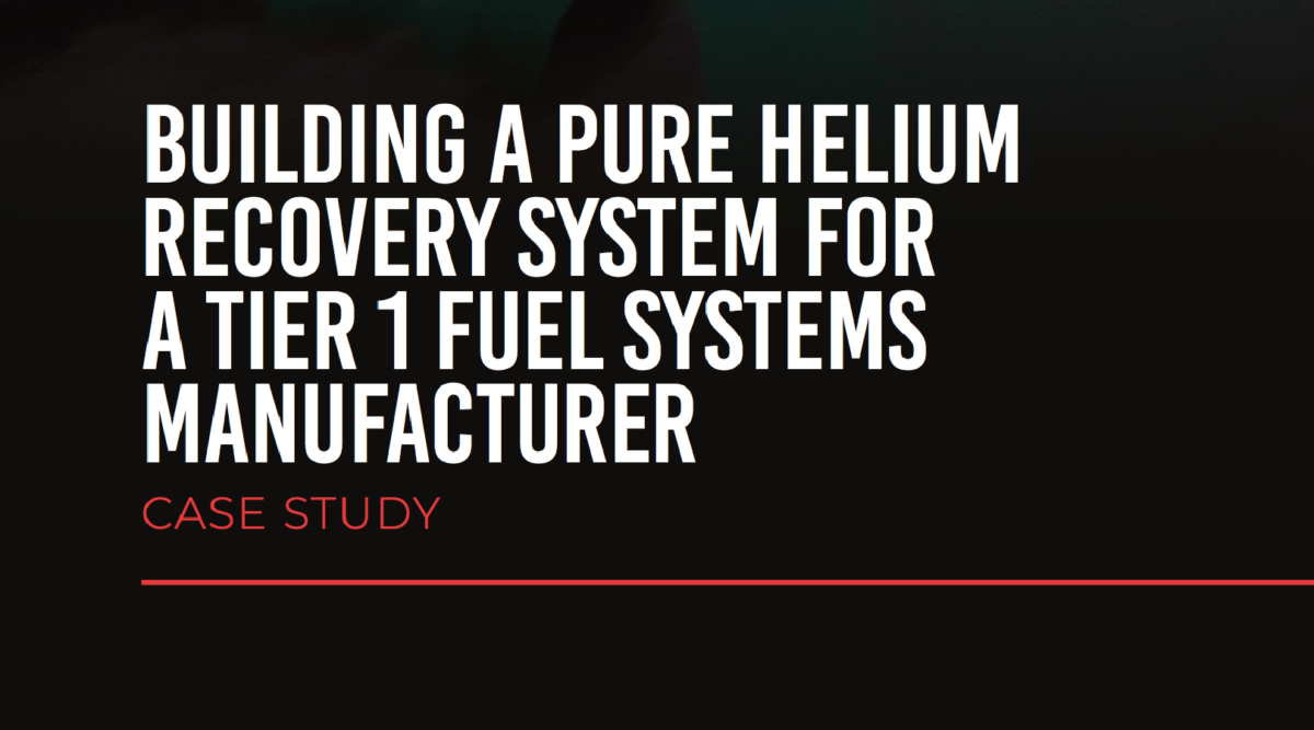 PURE Helium Recovery and Purification System - VES